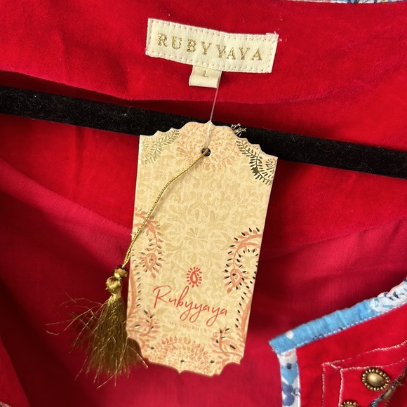 Ruby Yaya | Jackets & Coats | Nwt Ruby Yaya Red Velvet Multicolor ...